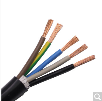 正泰电线电缆RVV5*4平方软护套线铜芯五芯电源线100米-海衡直采商城