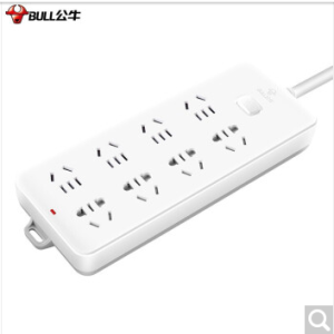 公牛GN-217 新国标插座8位总控全长3米超功率保护-海衡直采商城